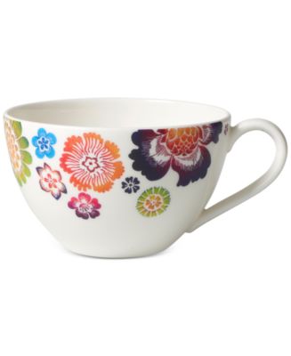 Villeroy & Boch Dinnerware Bone Porcelain Anmut Bloom Breakfast Cup ...