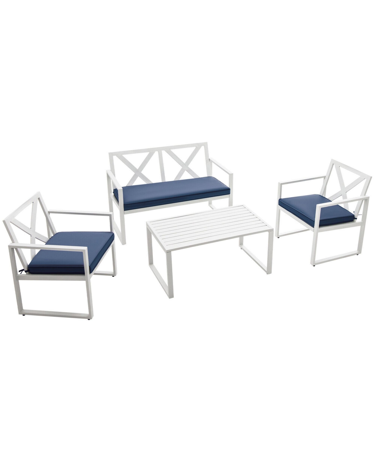 Click here for Gymax 4 Piece Outdoor Conversation Set Patio Furni... prices