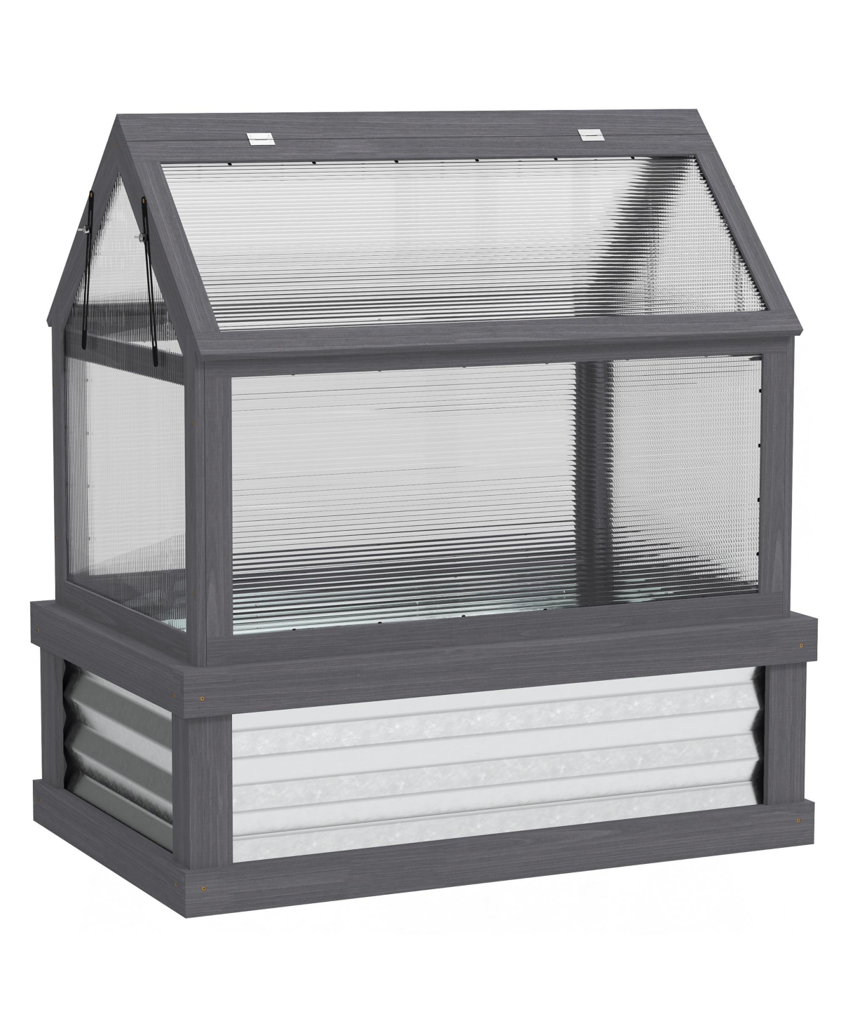Click here for Outsunny Raised Garden Bed with Wooden Cold Frame... prices