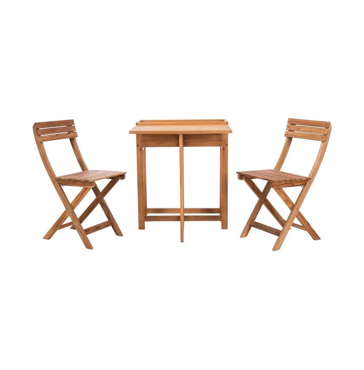 Click here for Walten Flower Shelf Outdoor Bistro Set - Natural prices