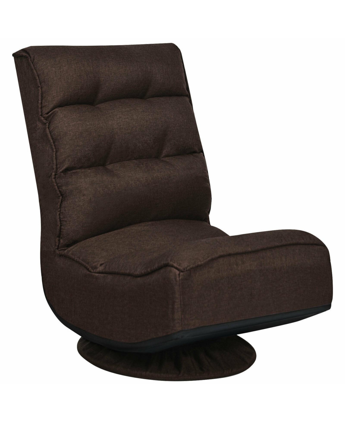 Click here for 5-Position Folding Floor Gaming Chair - Brown prices