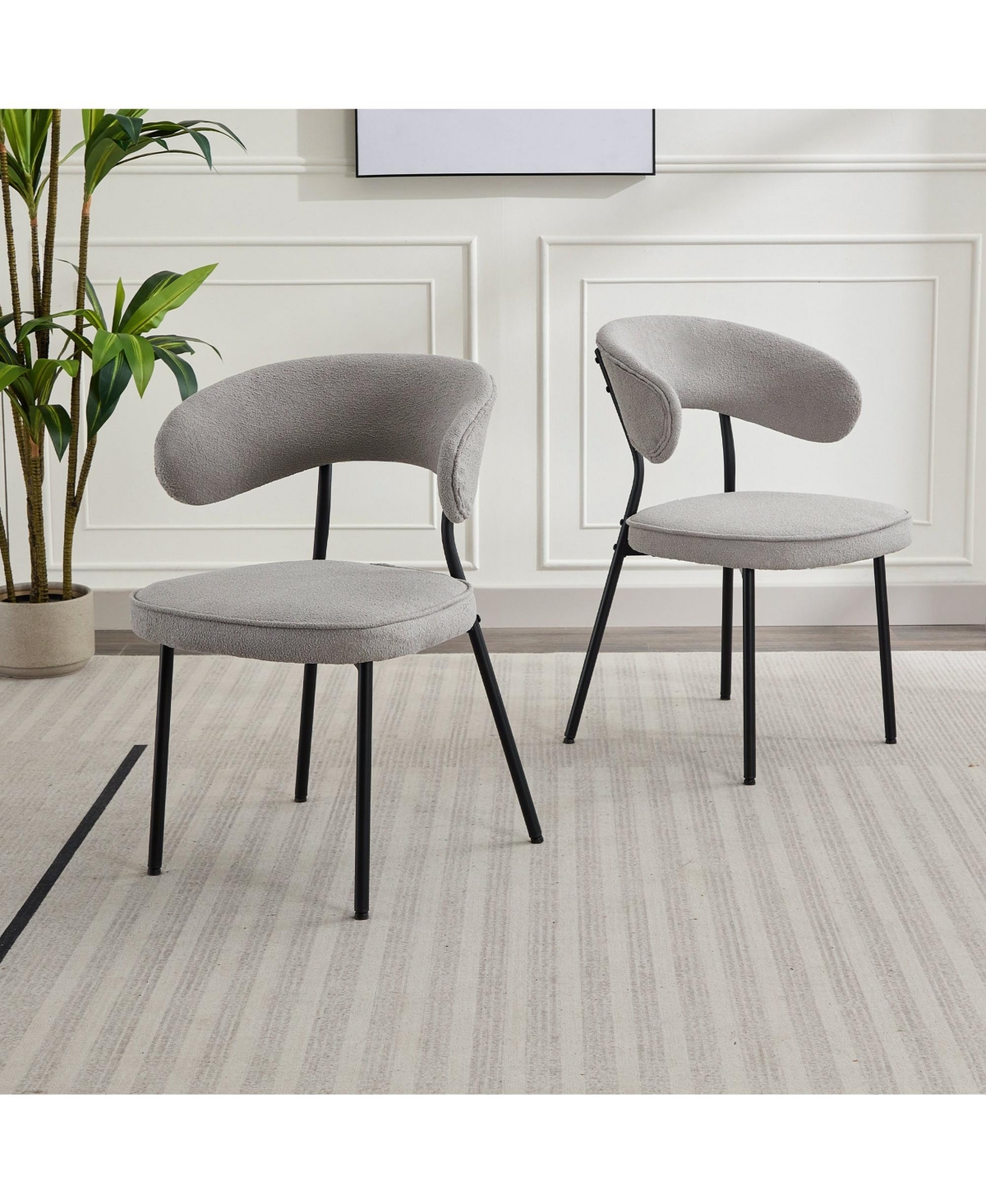 Click here for Dyhome Dining Chairs with Curved Backrest  Modern... prices