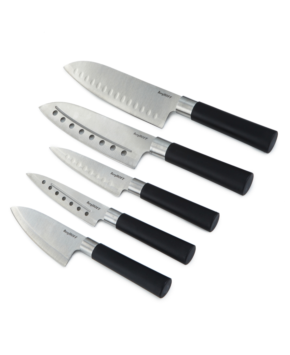 Click here for BergHOFF DiNA Codon 5-Piece Santoku Set - Black prices