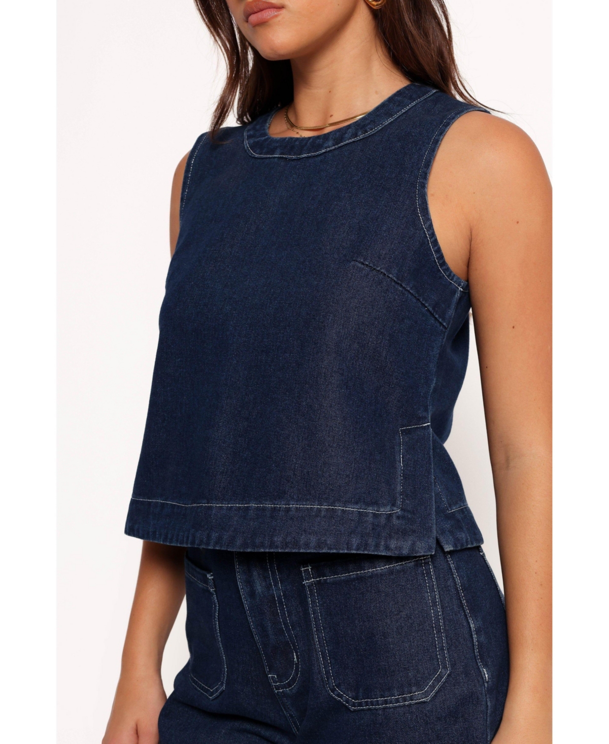 Click here for Petal and Pup Womens Levi Top - Blue prices