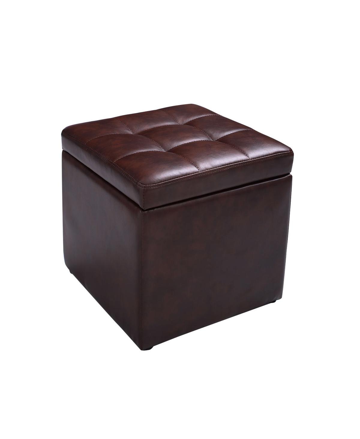 Click here for 16 Inch Ottoman Pouffe Storage Box Lounge Seat Foo... prices