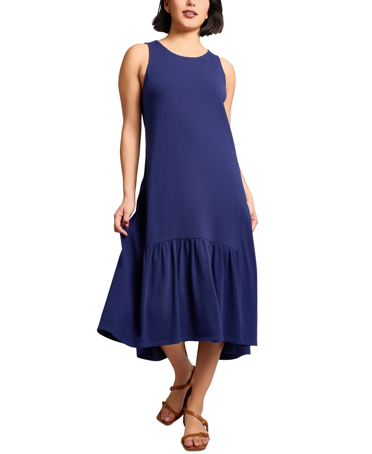 Click here for Jones New York Womens Sleeveless Ruffle High-Low M... prices
