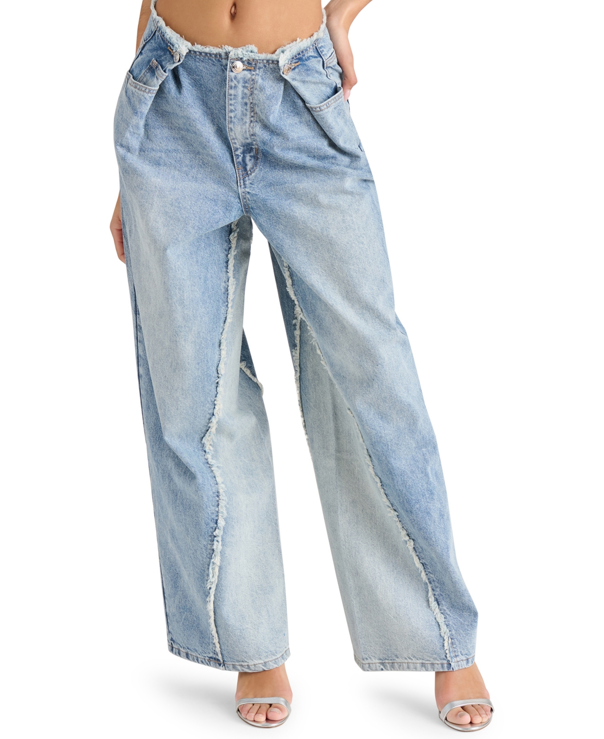 Click here for Steve Madden Womens Adaline High-Rise Wide-Leg Cot... prices