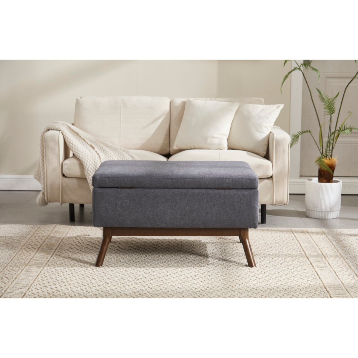 Click here for Streamdale Mid-century modern storage bench/coffee... prices