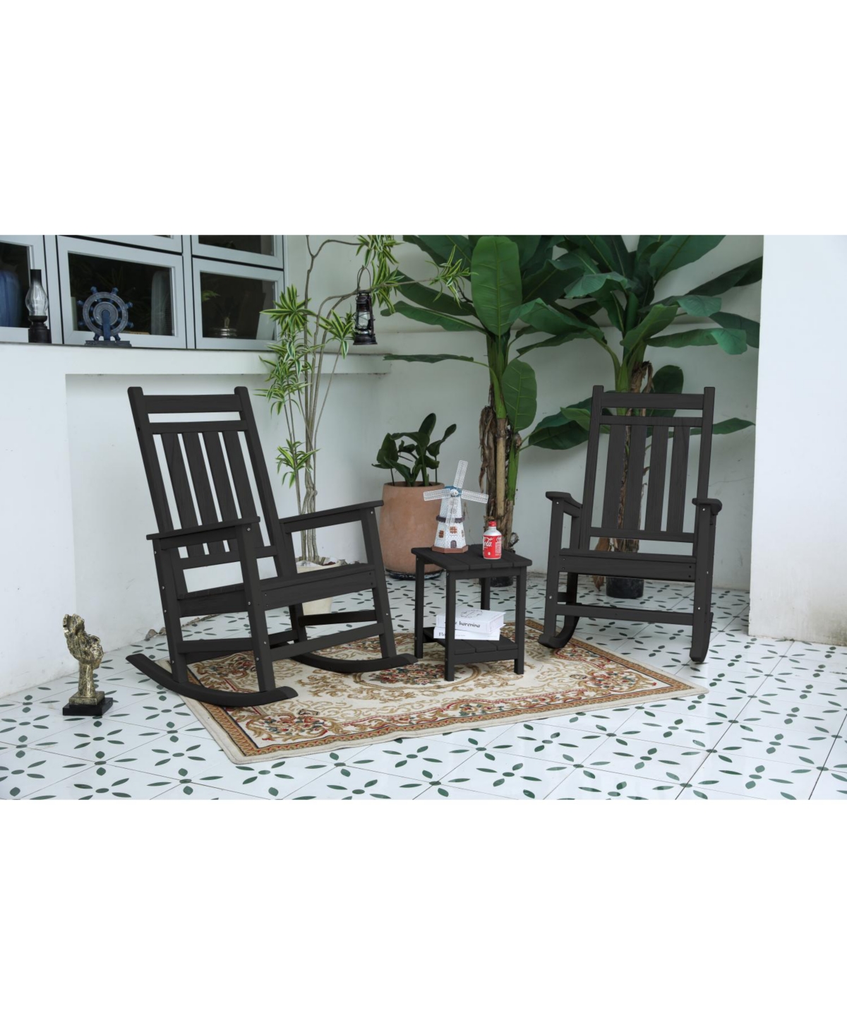 Click here for Streamdale 3-Piece Grey Rocking Chair Set  2 Rocke... prices