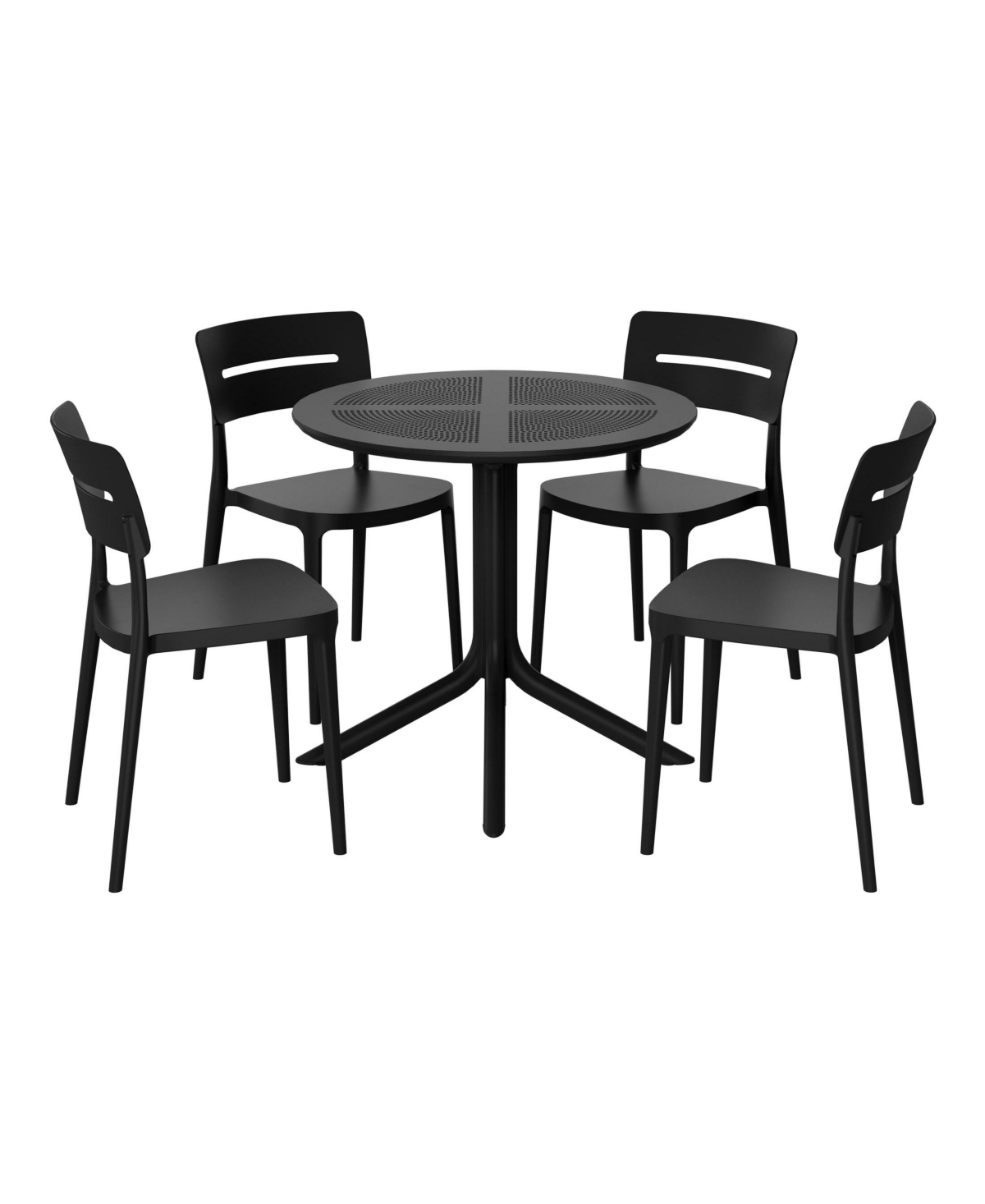 Click here for Modern 5-Piece Resin Round Patio Dining Table Set... prices