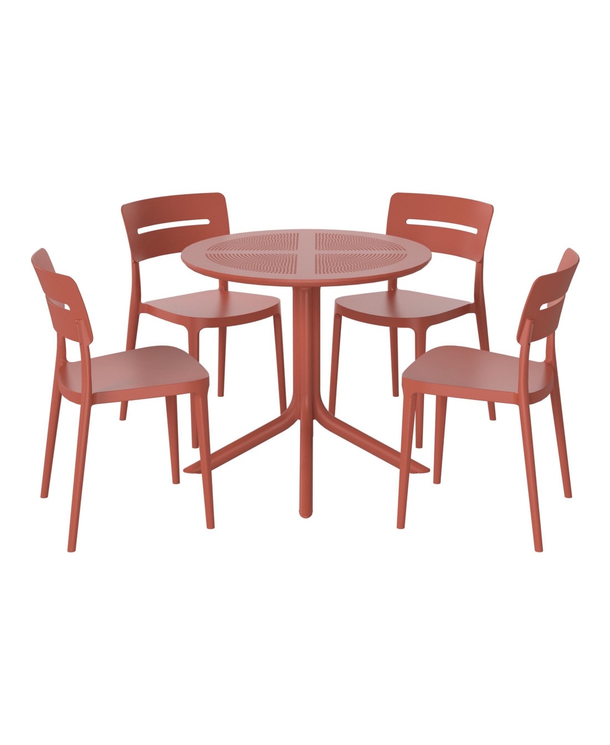 Click here for Modern 5-Piece Resin Round Patio Dining Table Set... prices