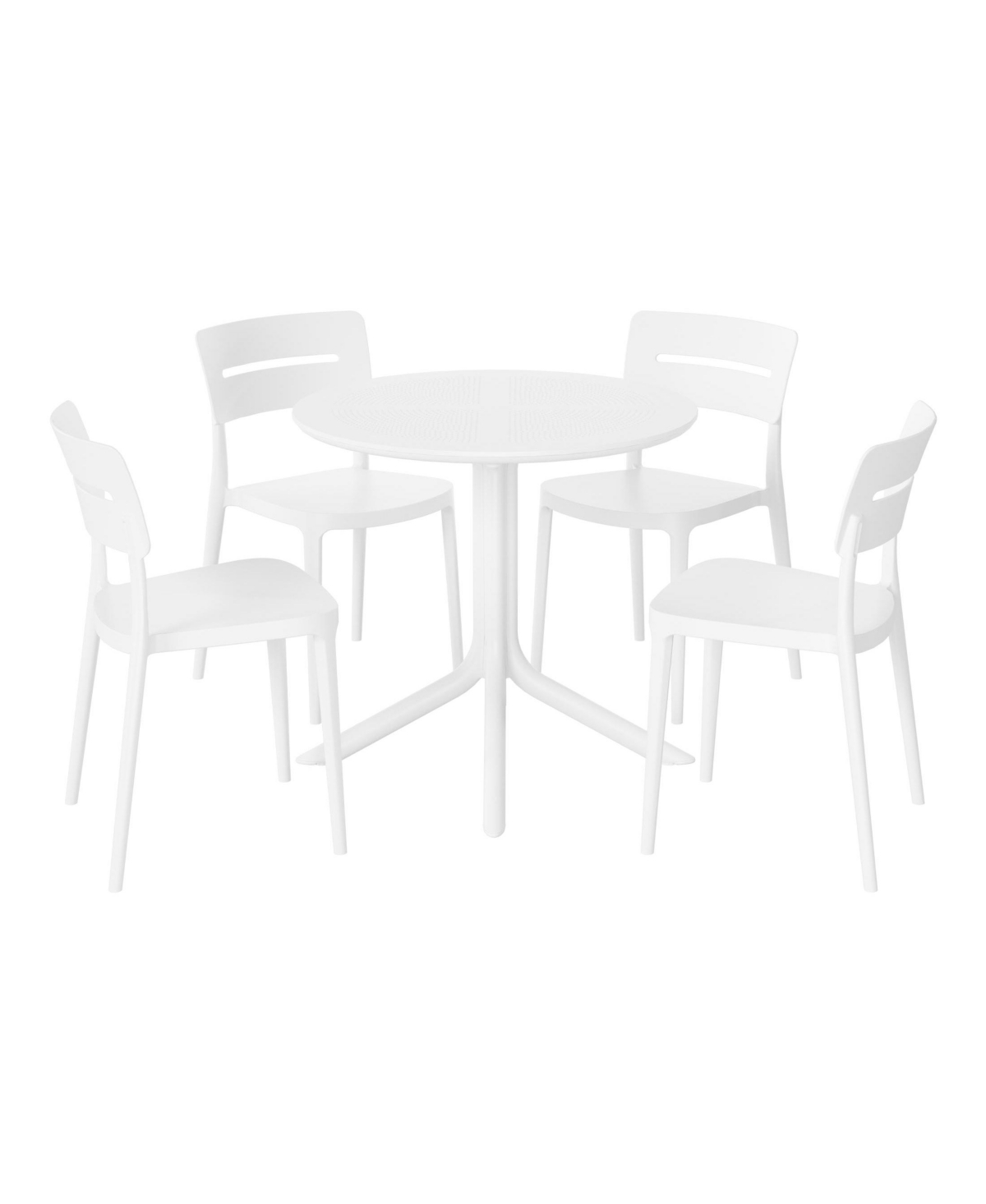 Click here for Modern 5-Piece Resin Round Patio Dining Table Set... prices