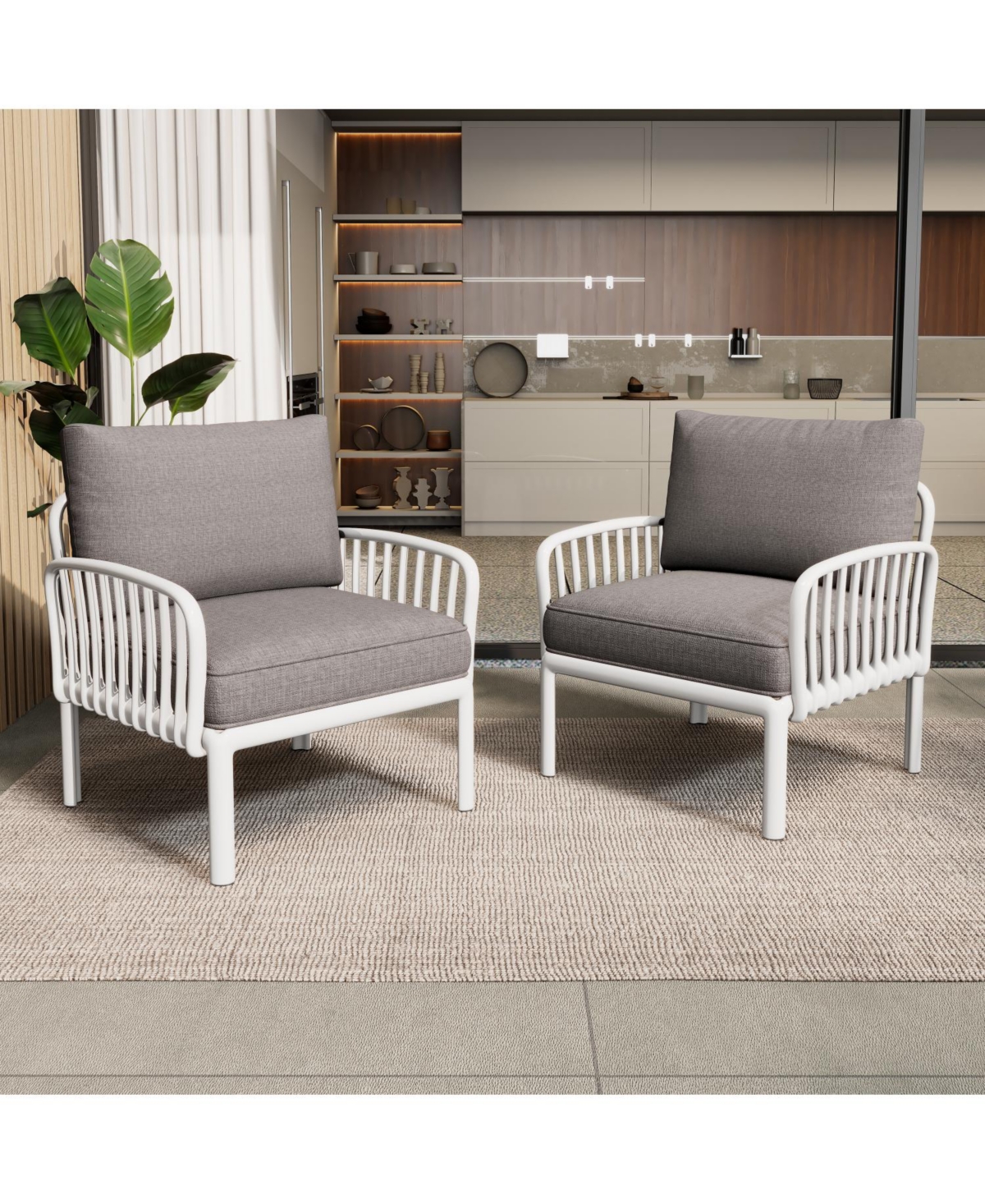 Click here for Streamdale (Set Of 2) Outdoor Club Chairs  Modern... prices