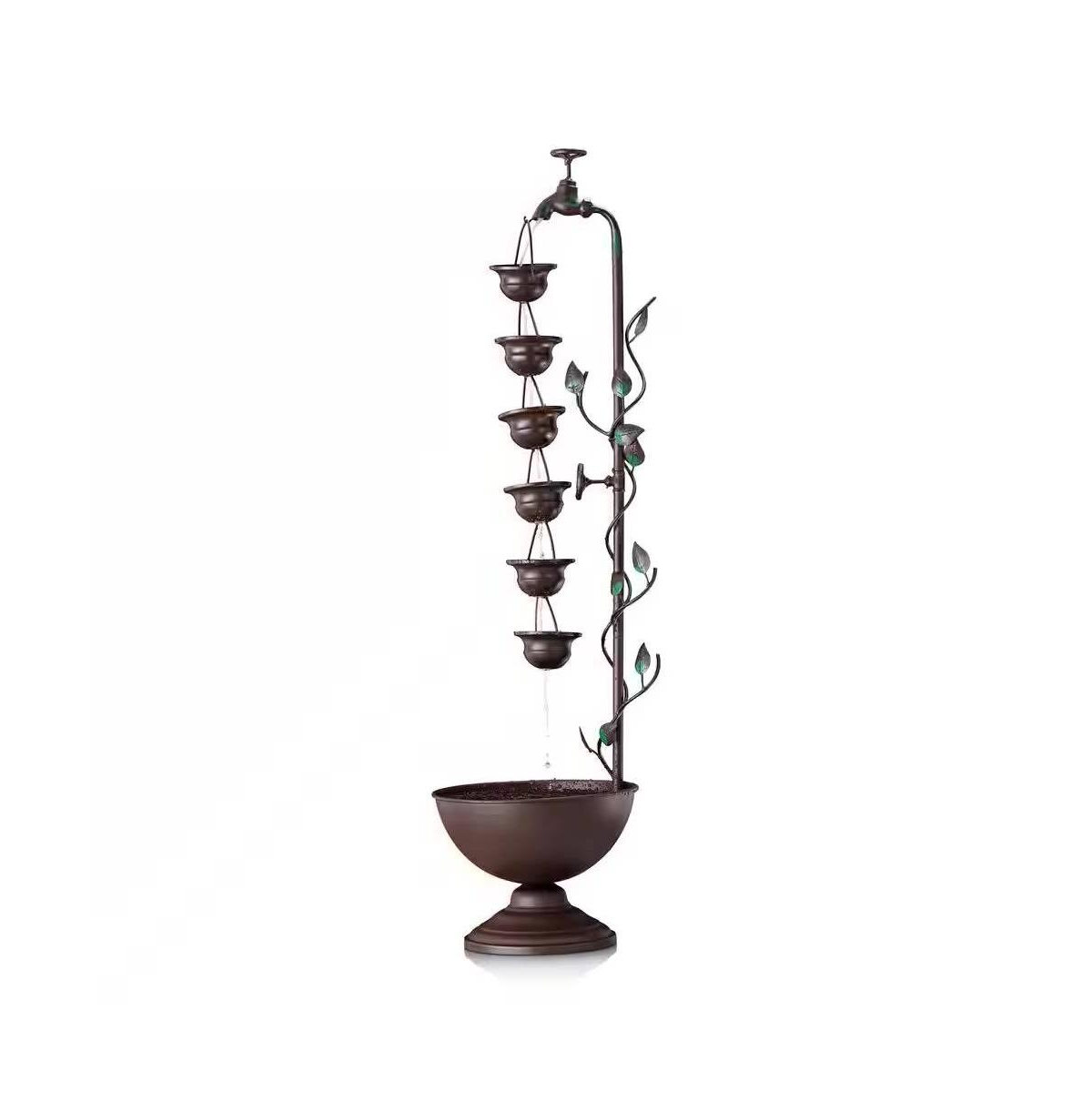 Click here for Outdoor Indoor 6-Tier Hanging Cups Water Fountain... prices