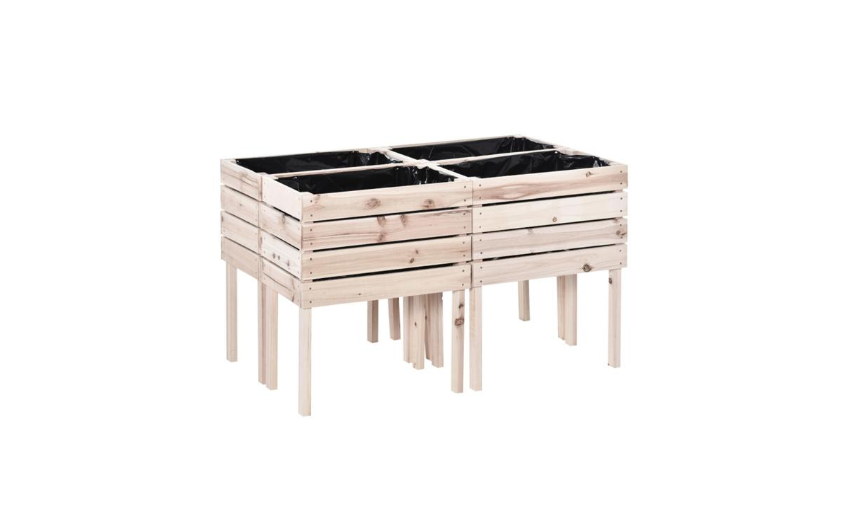 Click here for Rustic Wooden Flower Shelf and Planter Box Combina... prices