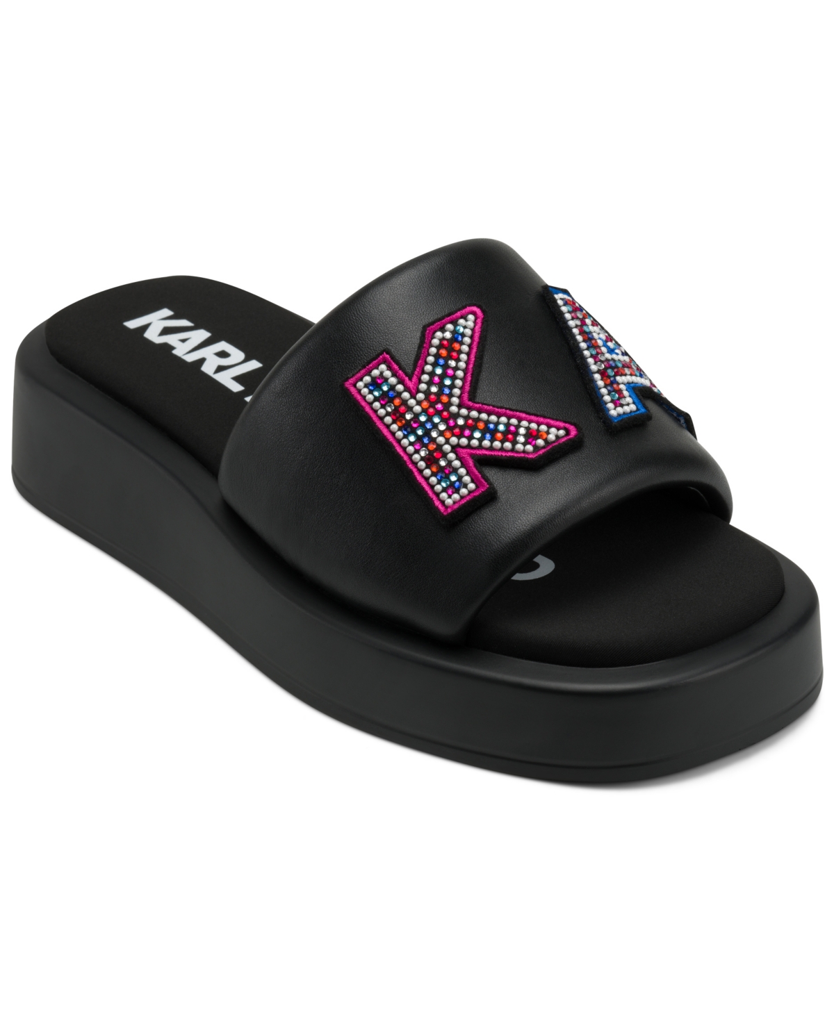 Click here for Karl Lagerfeld Paris Womens Opal Stone Platform Sl... prices