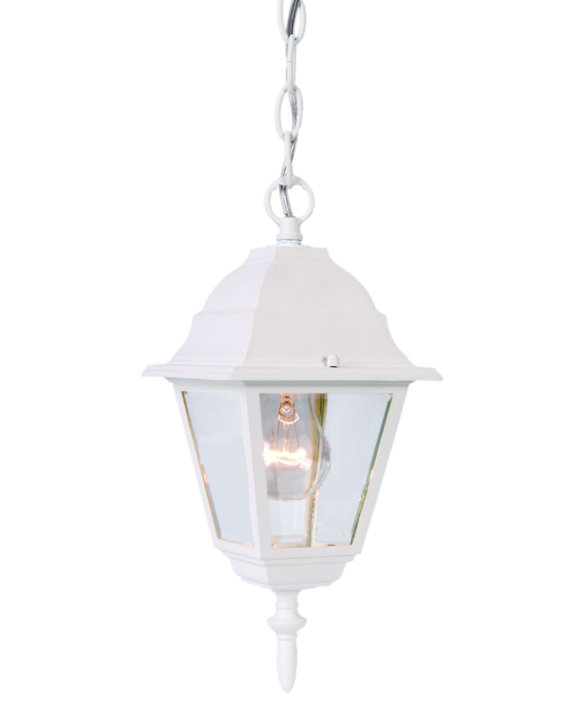 Click here for Distressed White Beveled Glass Outdoor Hanging Lig... prices