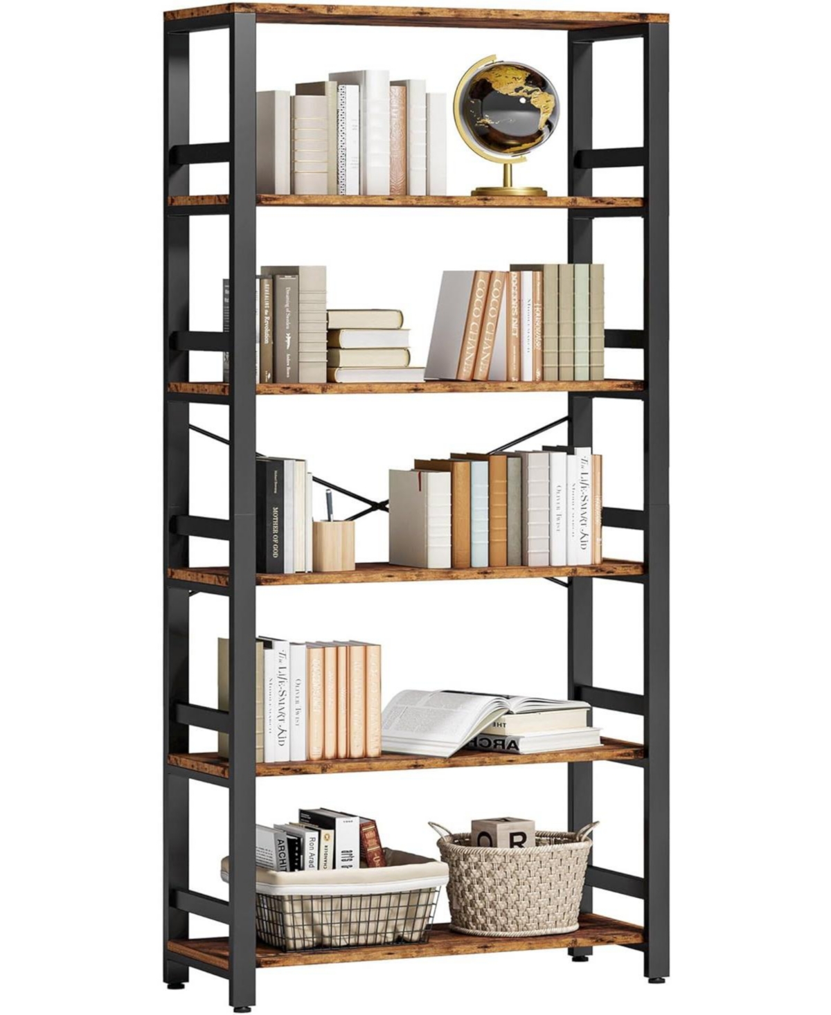 Click here for Bookshelf  31.5in Wide Shelf 6 Tier Bookcase  110l... prices