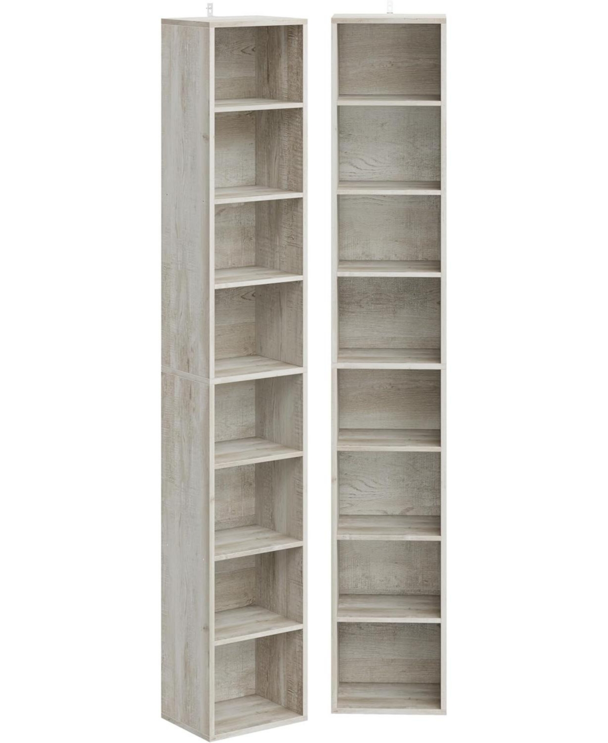 Click here for Tall Narrow Bookshelf 8 Tiers 71in Set of 2  Compa... prices