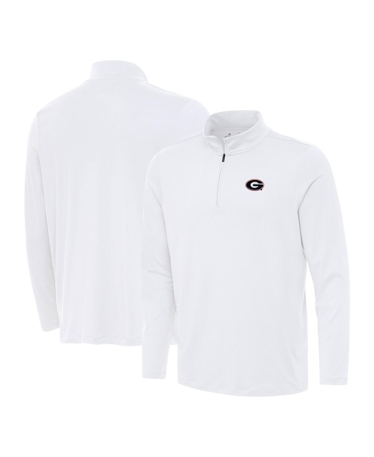 Click here for Antigua Mens White Georgia Bulldogs Reprocess Quar... prices