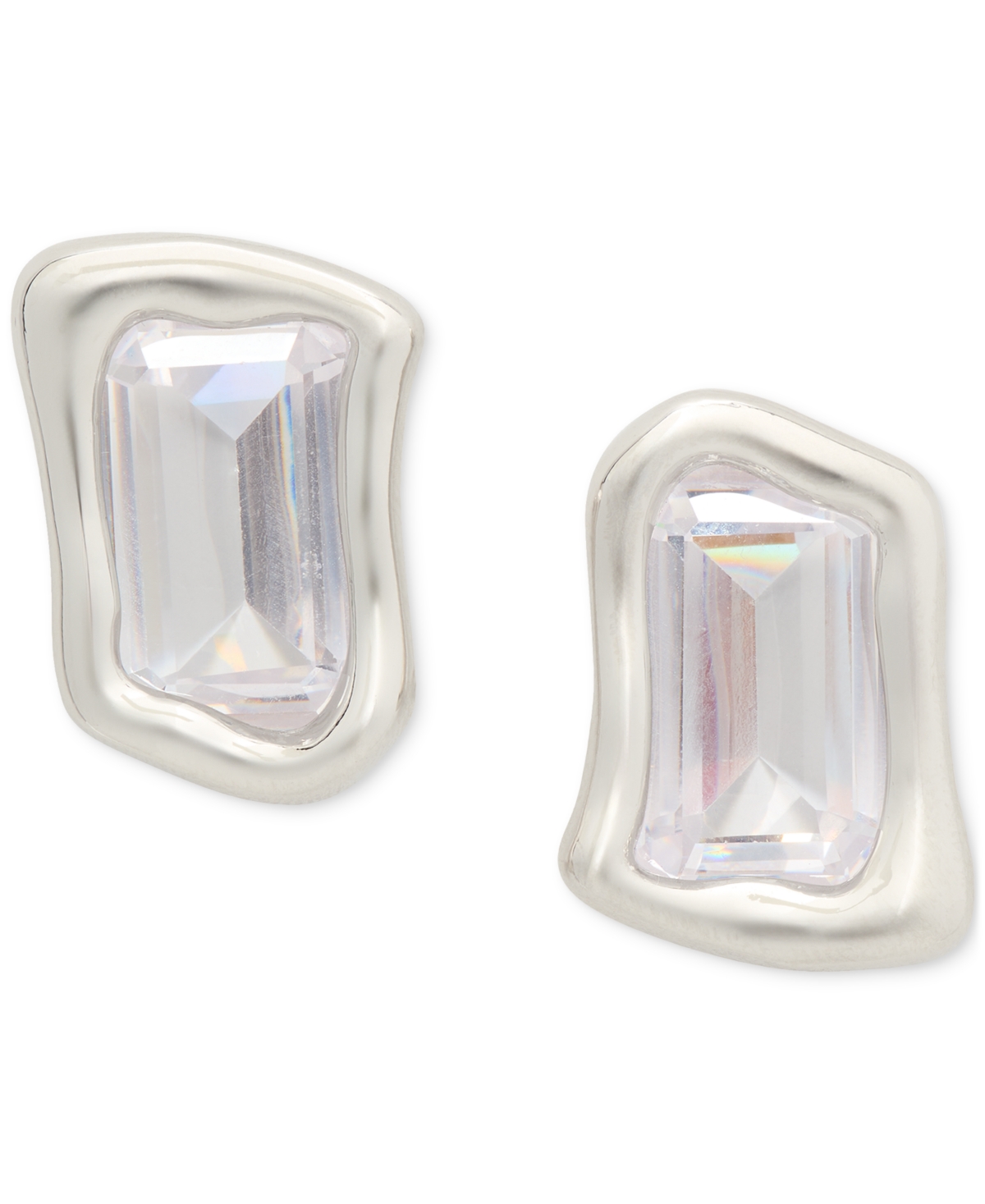 Kate Spade New York Cubic Zirconia Statement Stud Earrings - Clear/silv