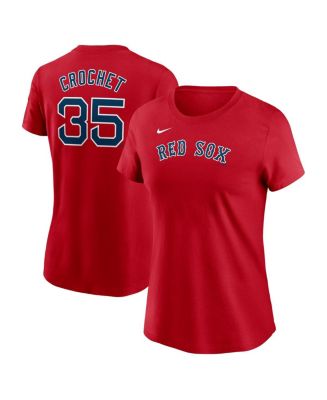 Nike Women's Garrett Crochet Red Boston Red Sox Fuse Name Number T ...