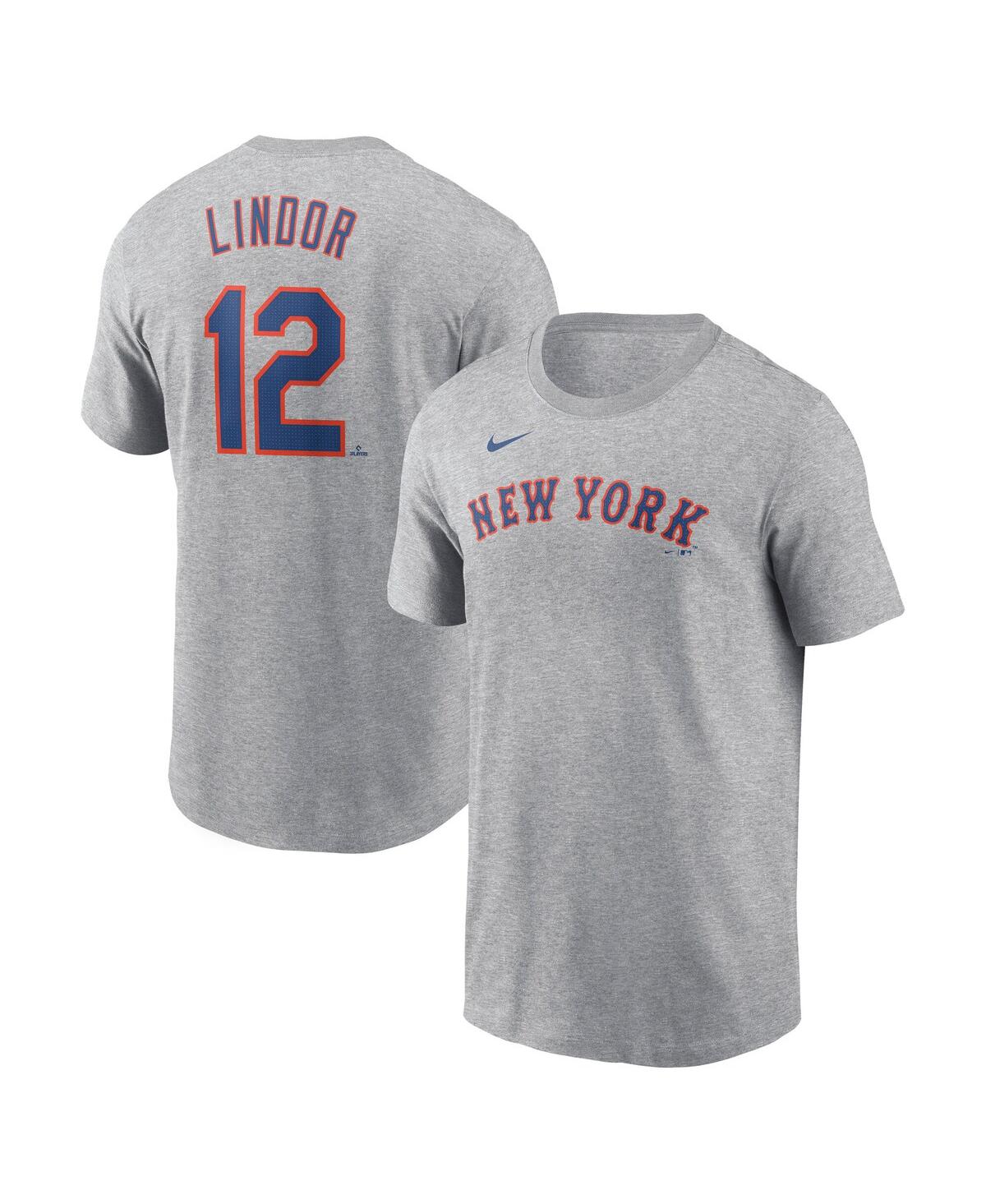 Click here for Nike Mens Francisco Lindor Heather Gray New York M... prices