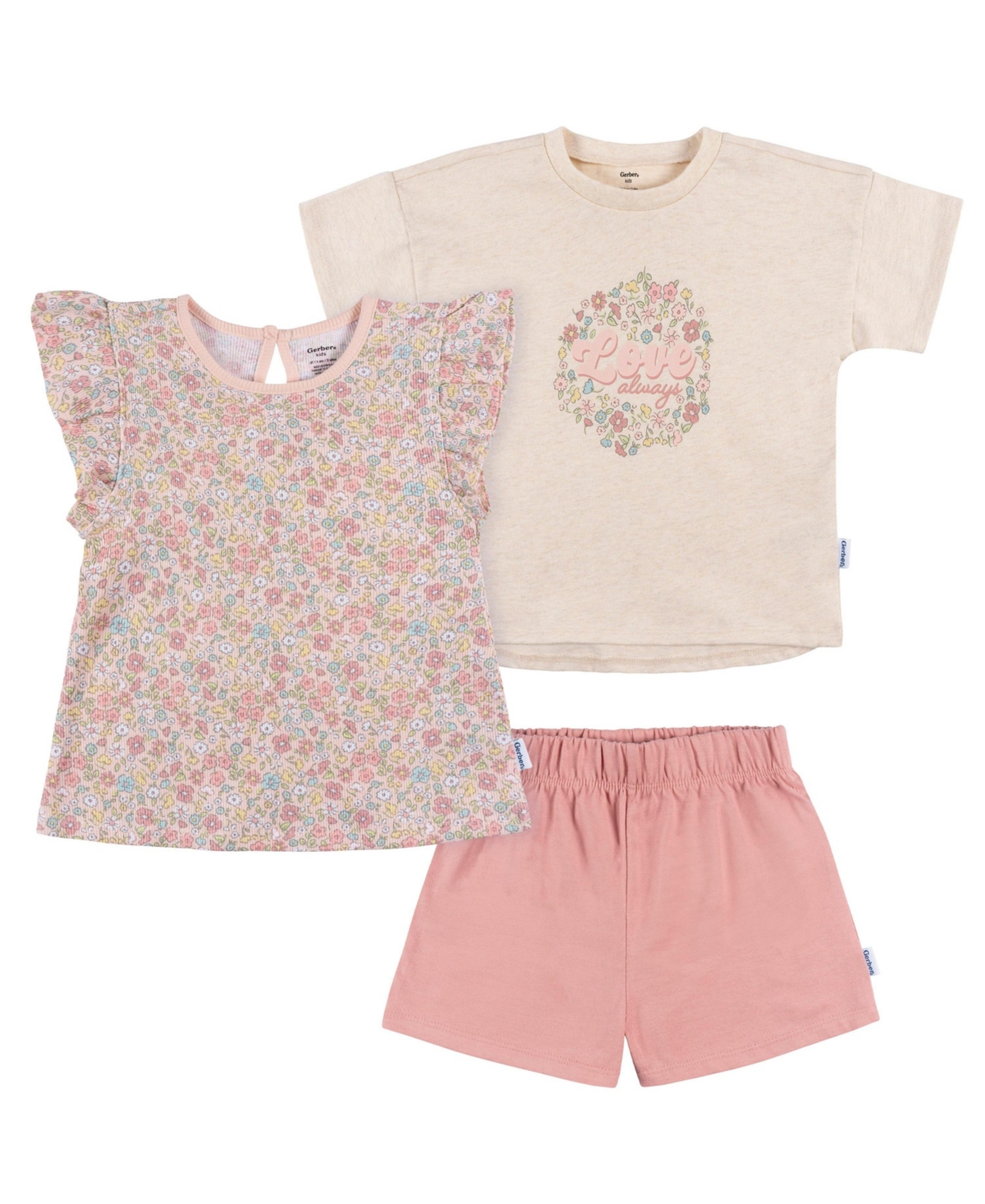 Click here for Gerber Baby Girls Coordinating Shirts and Short Se... prices
