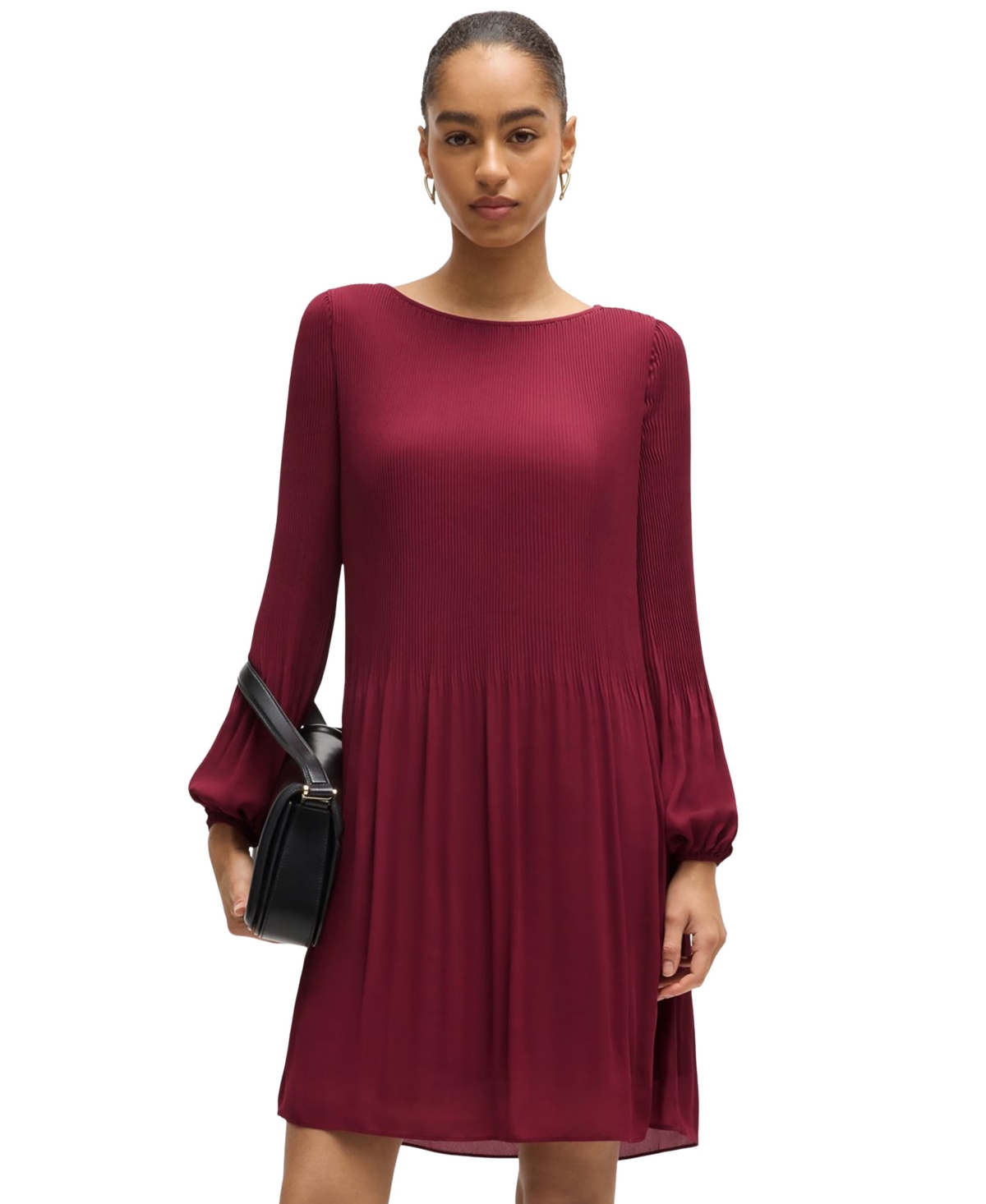 Click here for Boss by Hugo Boss Womens Plisse Pleats Regular-Fit... prices
