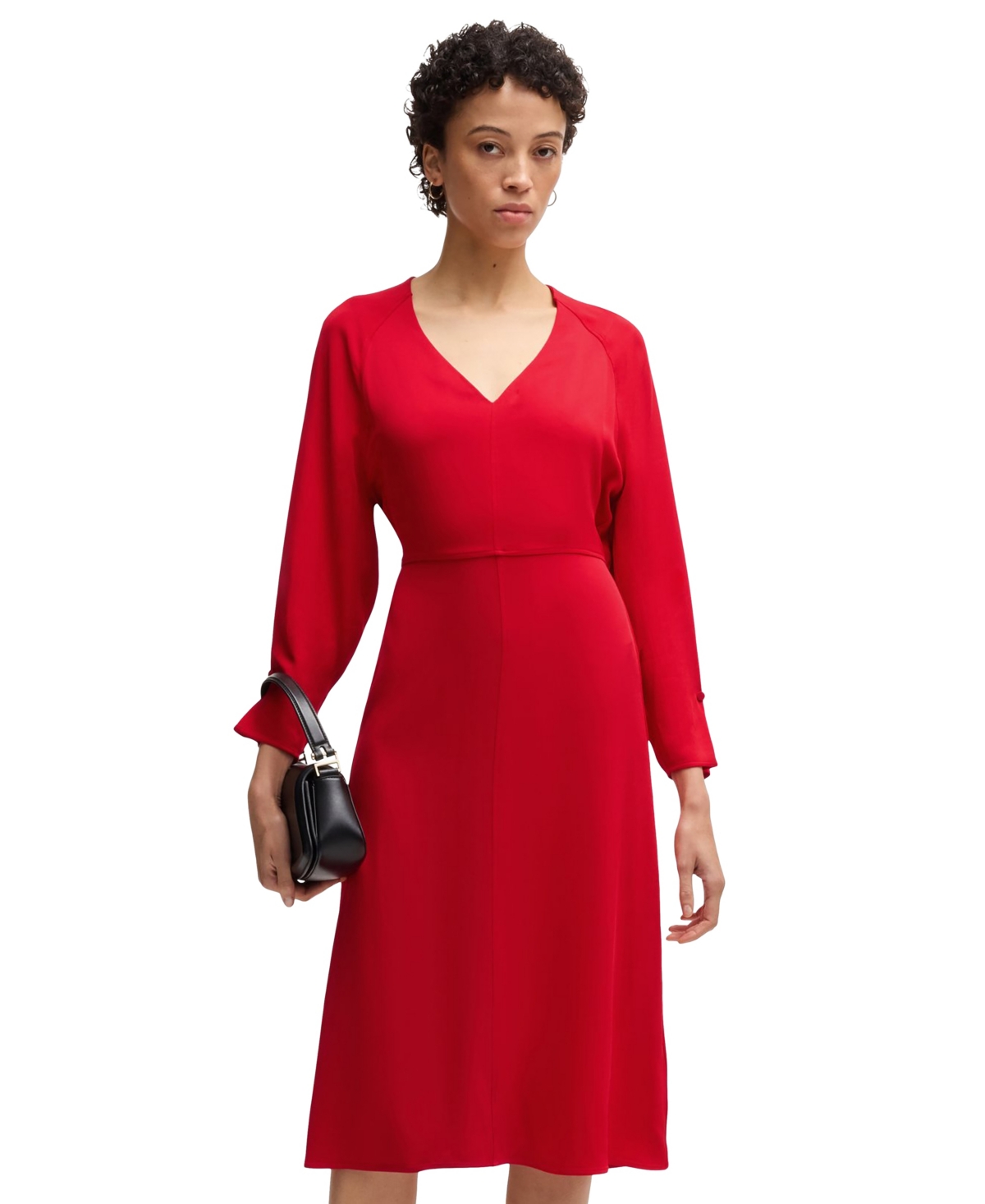 Click here for Boss by Hugo Boss Womens Relaxed-Fit V-Neck Dress... prices