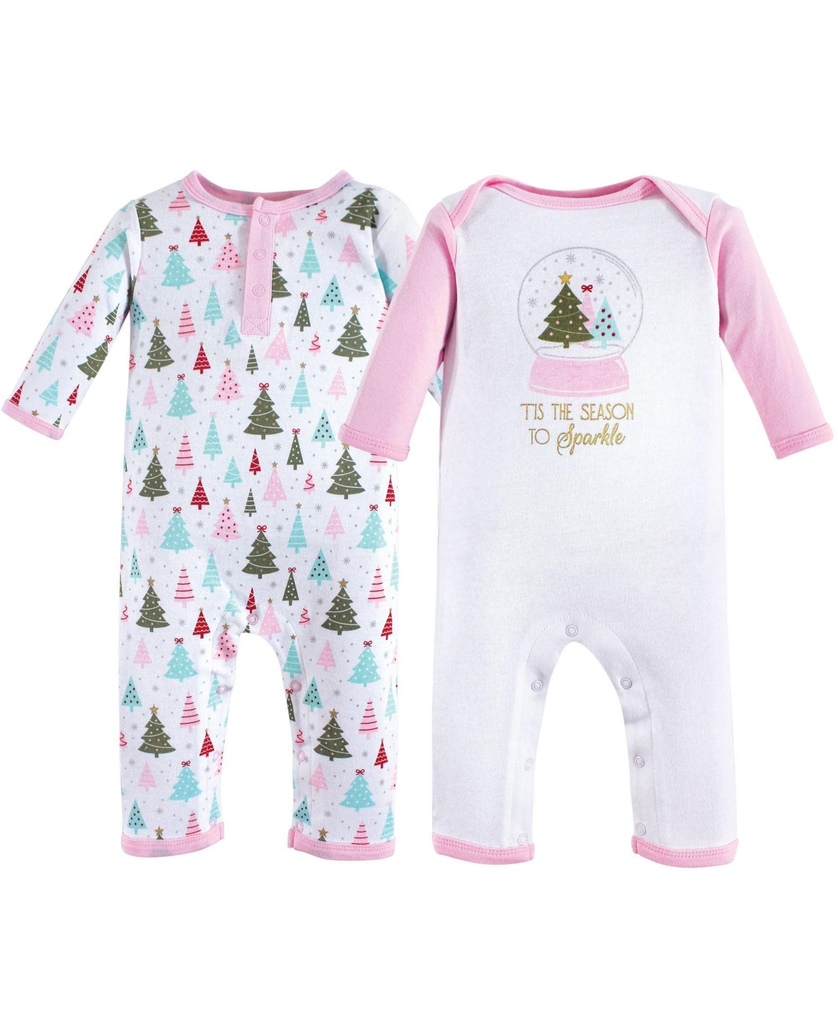 Click here for Hudson Baby Baby Girls Hudson 2Pk Coverall - Spark... prices