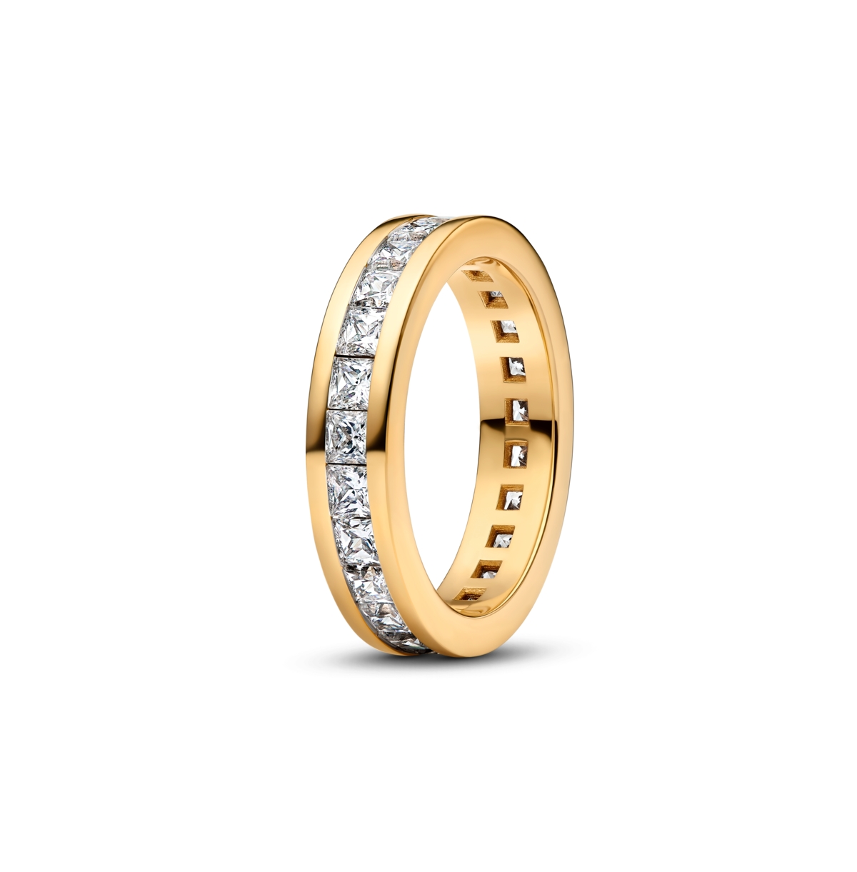 Click here for Pandora Eternity Channel 14K Gold-Plated Ring - Go... prices