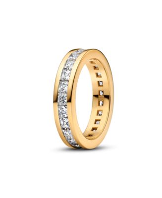 Pandora Eternity Channel 14K Gold-Plated Ring - Macy's