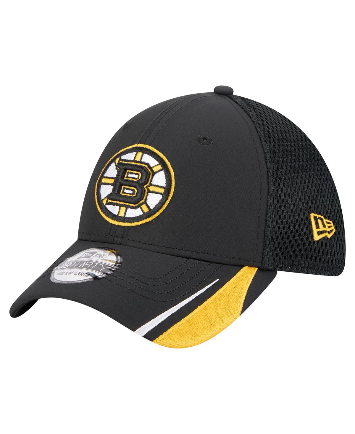 Click here for New Era Mens Black Boston Bruins Linear Featherwei... prices