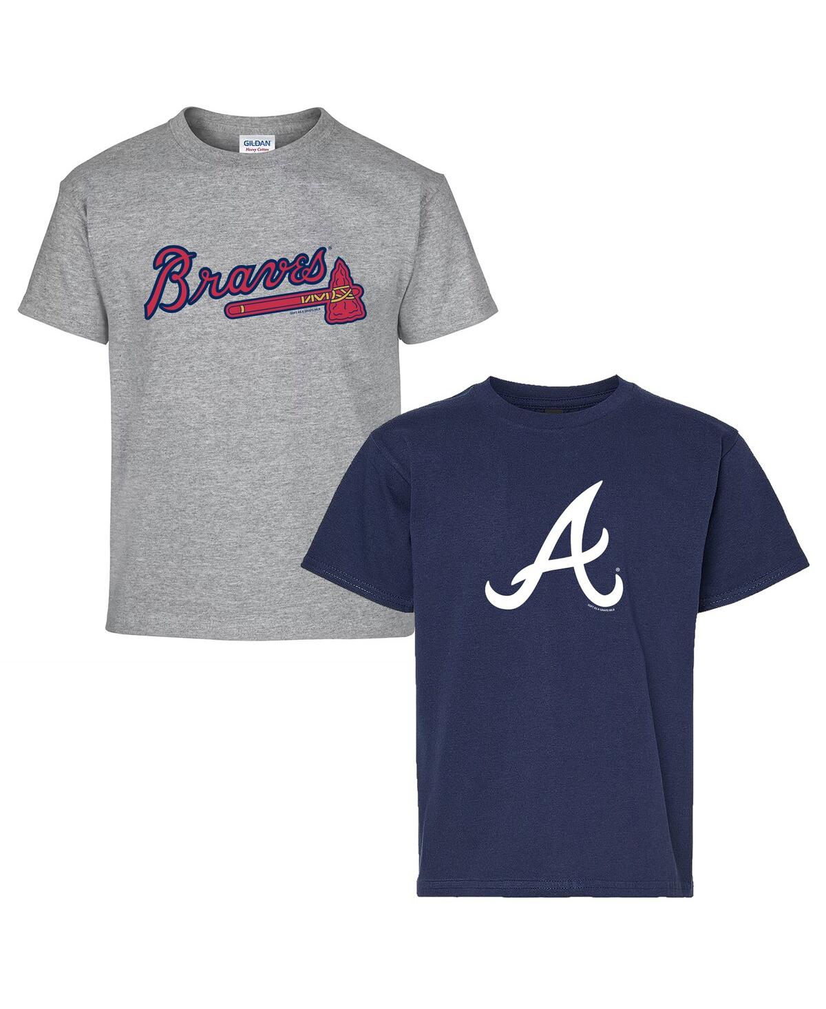 Click here for Soft as a Grape Big Boys and Girls Navy/Gray Atlan... prices