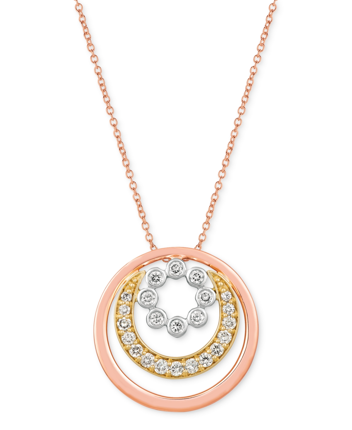 Click here for Le Vian Nude Diamond Graduated Circle Adjustable 2... prices