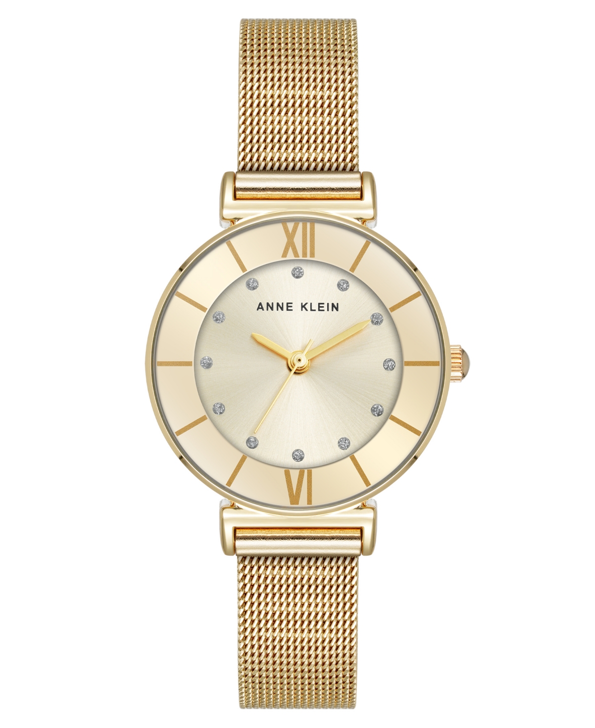 Click here for Anne Klein Womens Quartz Premium Round Gold-Tone S... prices
