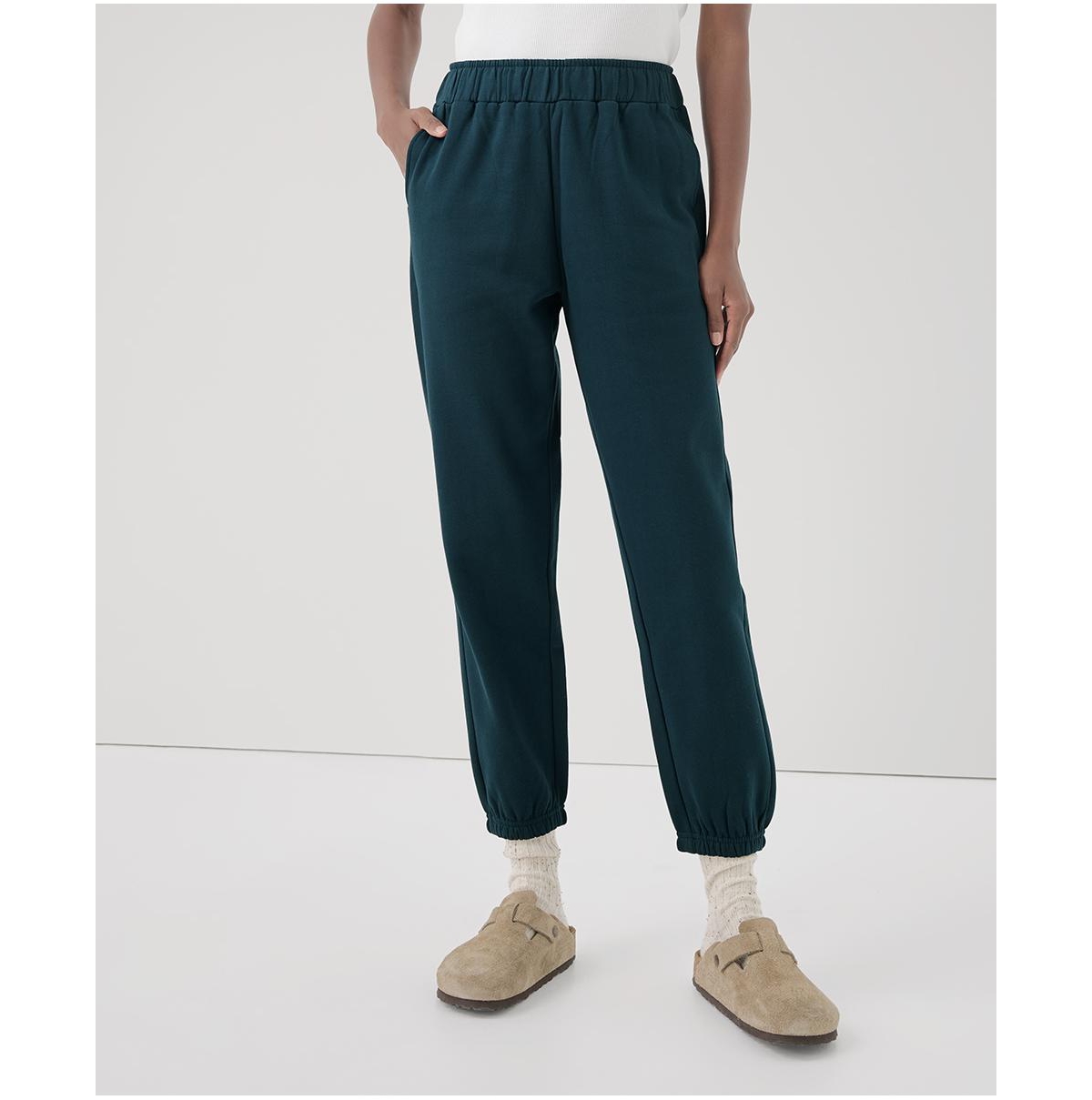 Click here for Pact Womens Organic Cotton Cloud Brushed Fleece Sw... prices