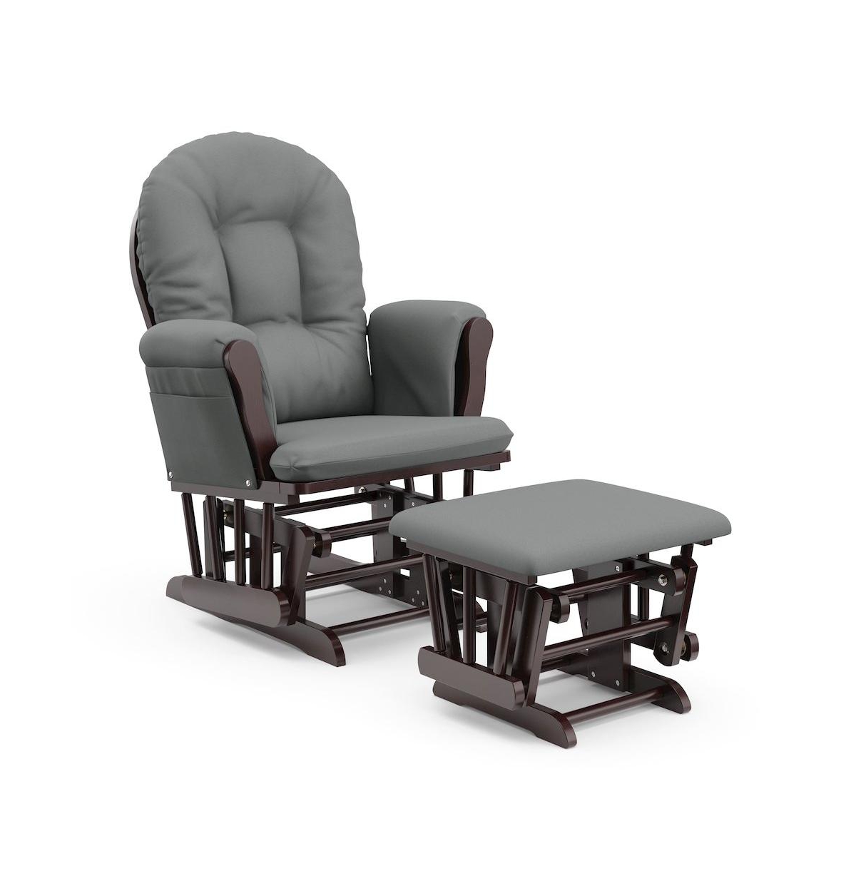 Click here for Storkcraft Hoop Glider and Ottoman - Espresso with... prices