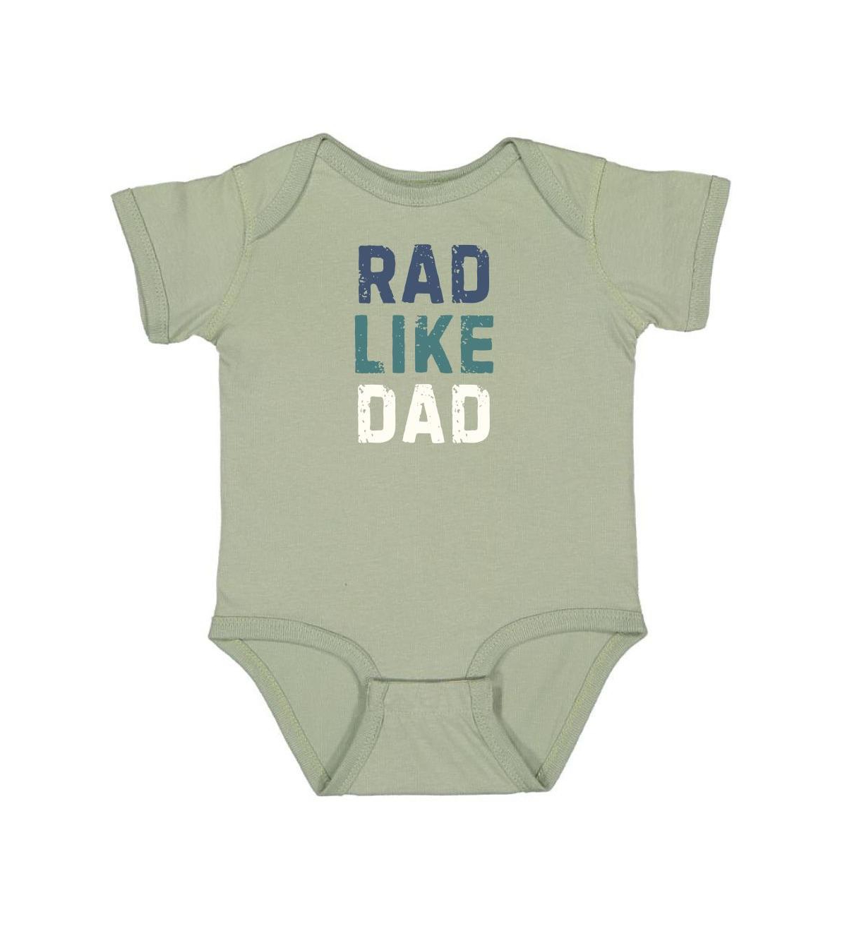 Sweet Wink Baby Boys Rad Like Dad Short Sleeve Bodysuit - Sage