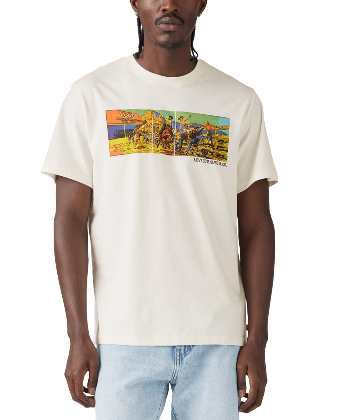 Click here for Levis Mens Relaxed-Fit Logo Graphic T-Shirts - Rod... prices