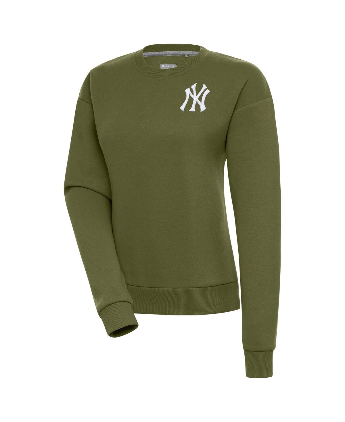 Click here for Antigua Womens Olive New York Yankees Victory Pull... prices