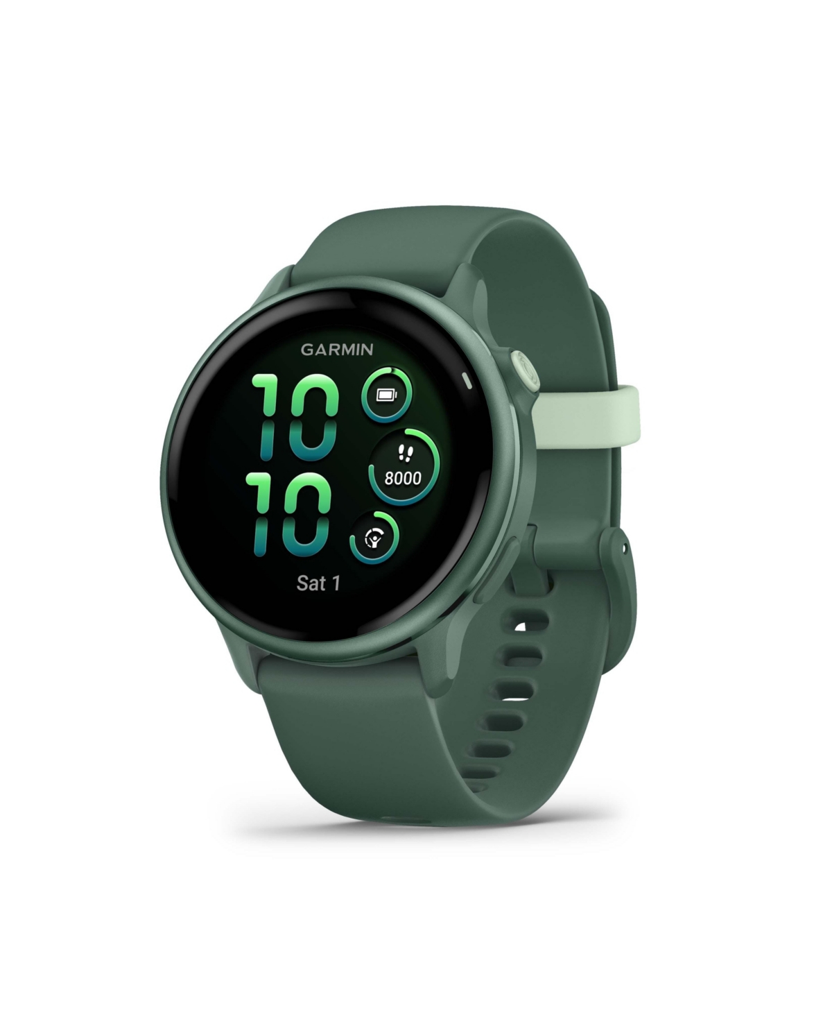 Click here for Garmin vivoactive 6 - Metallic jasper green prices
