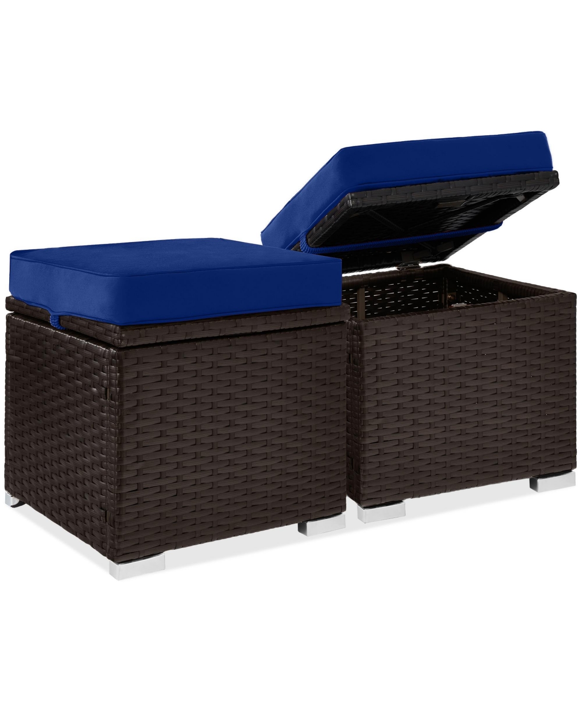 Click here for Best Choice Products Set of 2 Wicker Ottomans  Mul... prices