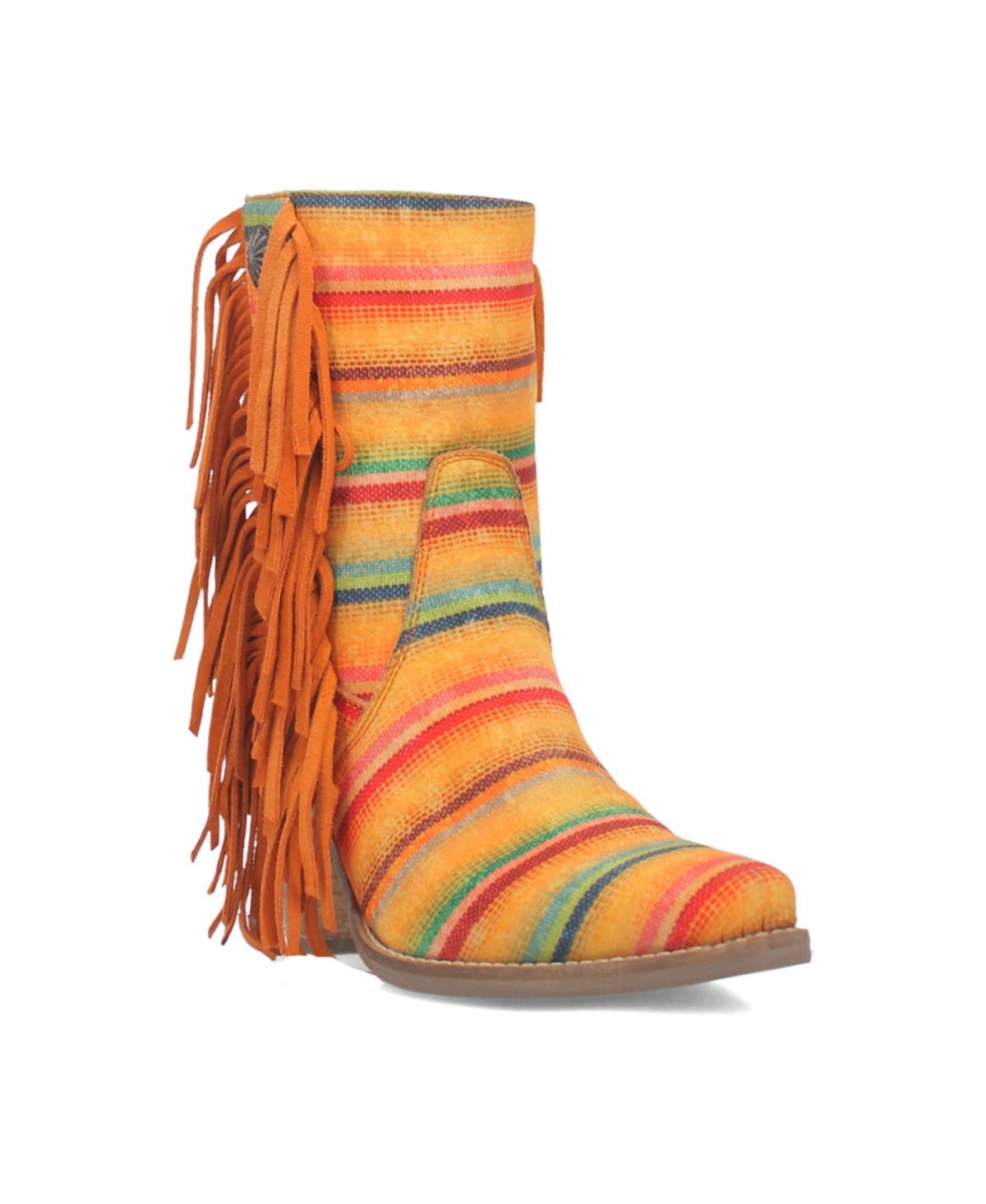 Click here for Dingo Womens Chili Pepper Leather Booties - Yellow... prices