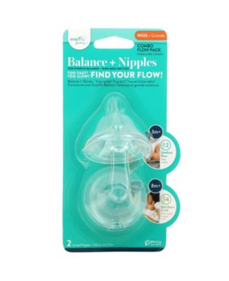 Evenflo Feeding Balance + Nipples Combo Flow Pack Wide 3+ Months Medium ...