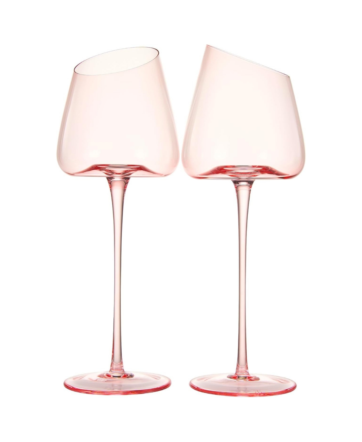 Click here for The Wine Savant Khen Slanted Stemmed Wine Glasses... prices