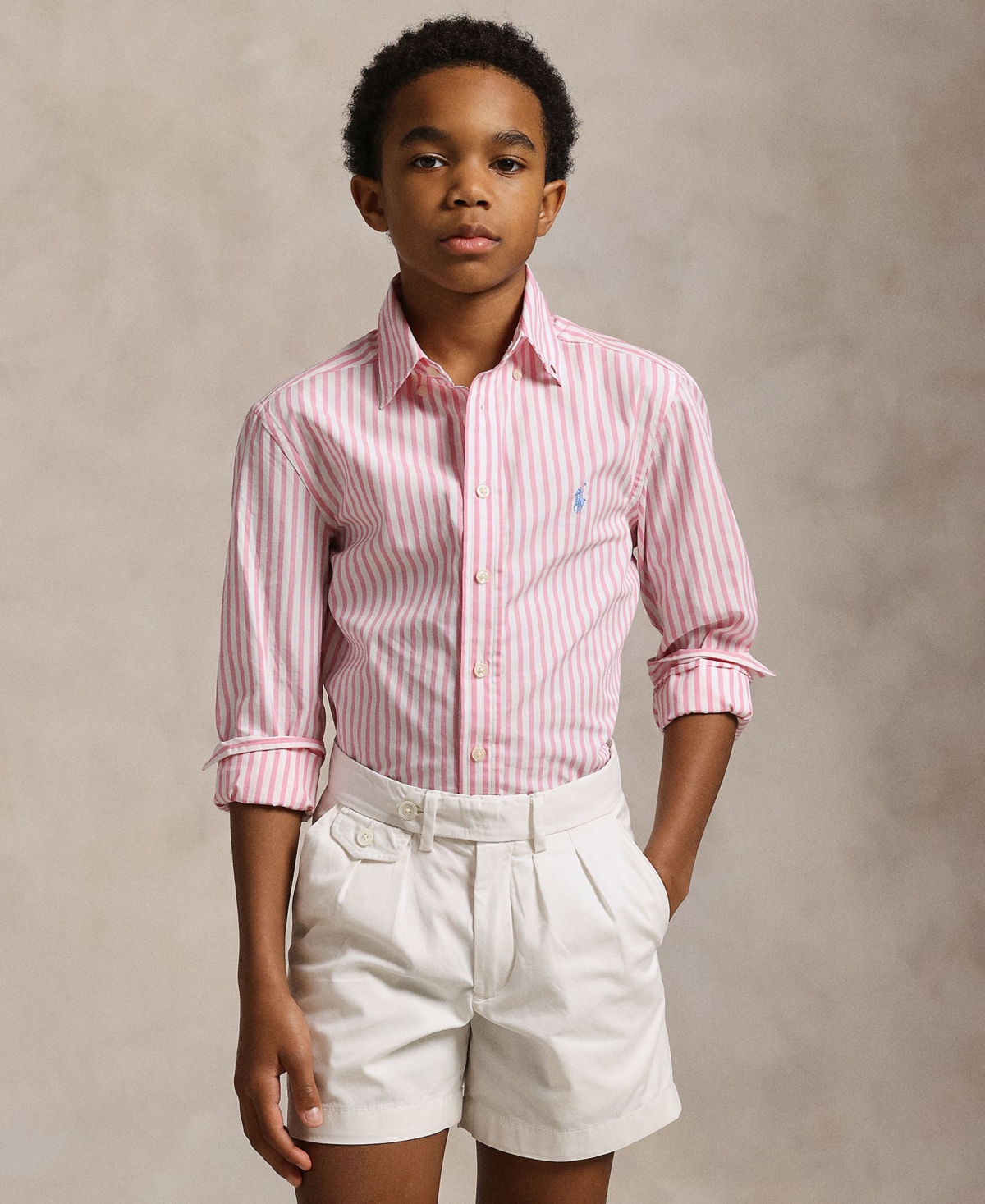 Click here for Polo Ralph Lauren Big Boys Plaid Cotton Poplin Shi... prices