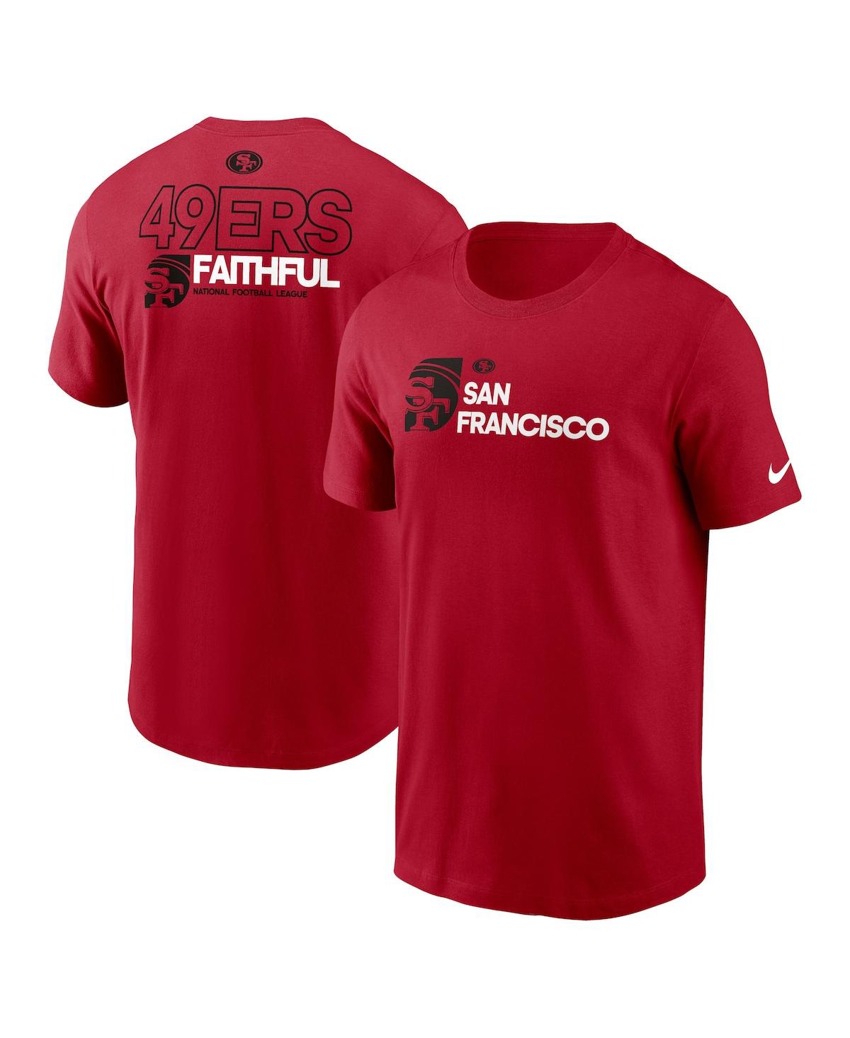 Click here for Nike Mens Scarlet San Francisco 49ers Outline T-Sh... prices