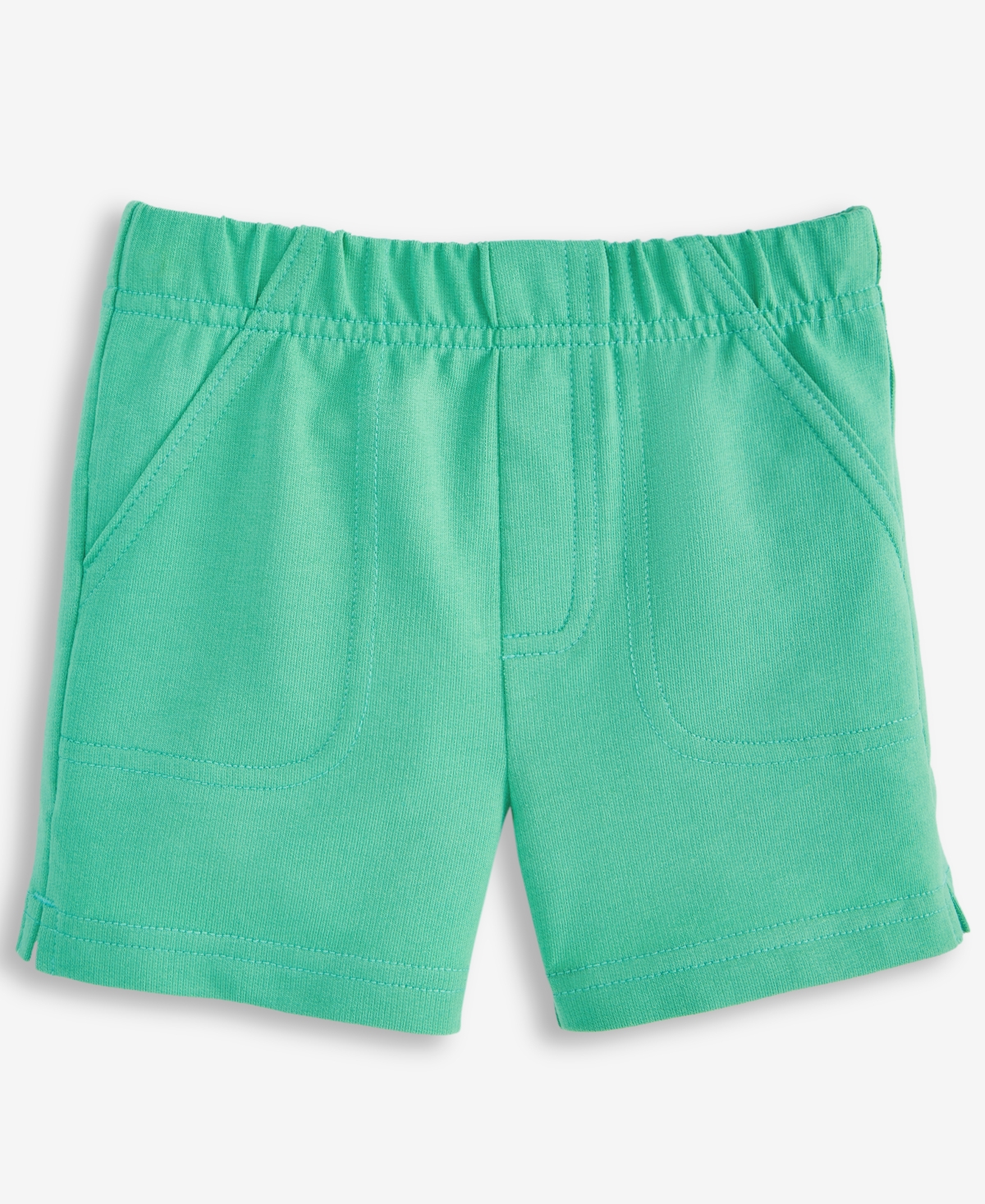 Baby Boys French Terry Solid Shorts  Exclusively at Macys - Catalina Green